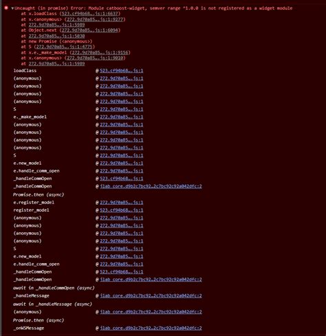 Error Displaying Widget Plot While Training Catboost · Issue 2002 · Catboost Catboost · Github
