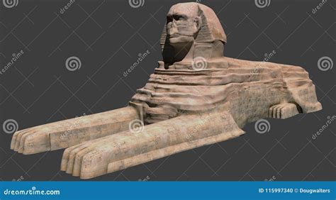 Sphinx 3d Render Stock Illustration Illustration Of Great 115997340