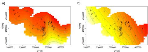 Fig A2 Colour Version Of The GAM Isoline Maps For The Estimated Effect Download Scientific