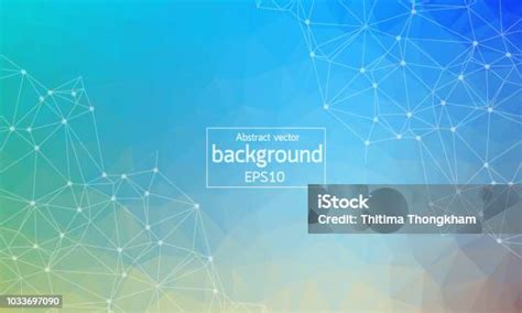 초록 빛깔 다각형 공간 배경 점 들과 라인을 연결 연결 구조입니다 벡터 과학 배경입니다 다각형 벡터 배경입니다 미래 Hud 배경입니다 0명에 대한 스톡 벡터 아트 및 기타