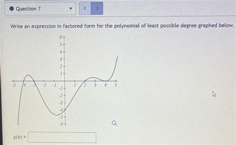 Solved Write An Expression In Factored Form For The