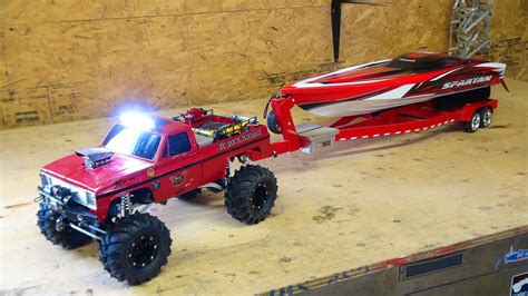 Rc Trucks With Boat And Trailer
