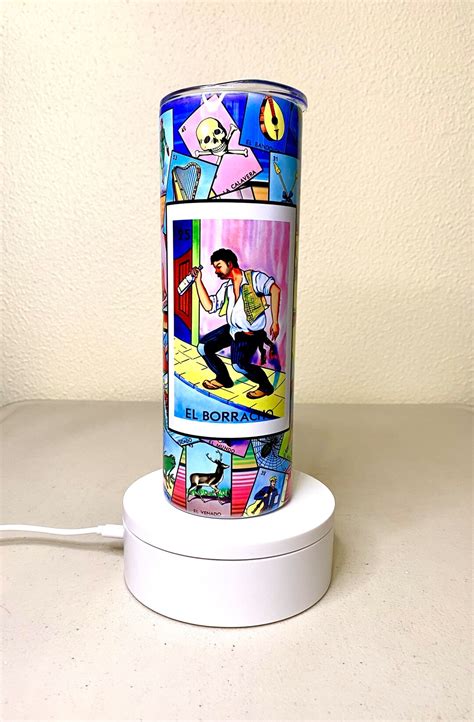 Tumbler El Boracho Loteria Mexican Tumbler Latin Tumbler T For Husband T For Tio T For