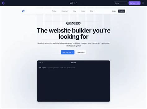 React Landing Page React Templates Themes