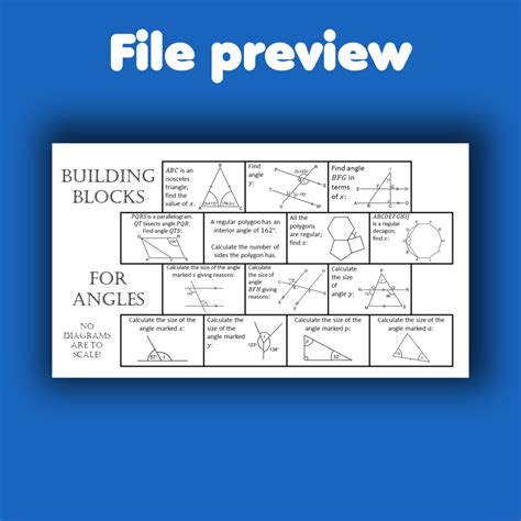 Building Blocks Angle Properties Andy Lutwyche