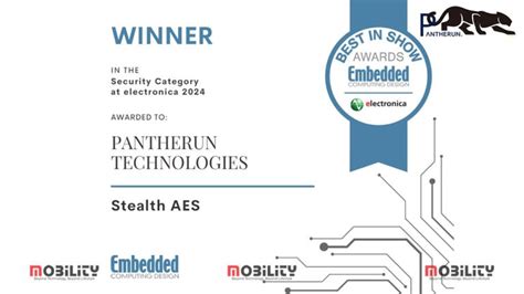 Pantherun Technologies Wins Best Security Solution Award For Quantum Resistant Aes Encryption At