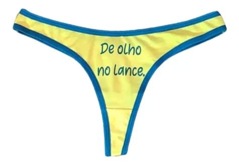 Calcinha Fio Dental Escrita Fantasia Erótica Sexy Fetiche MercadoLivre