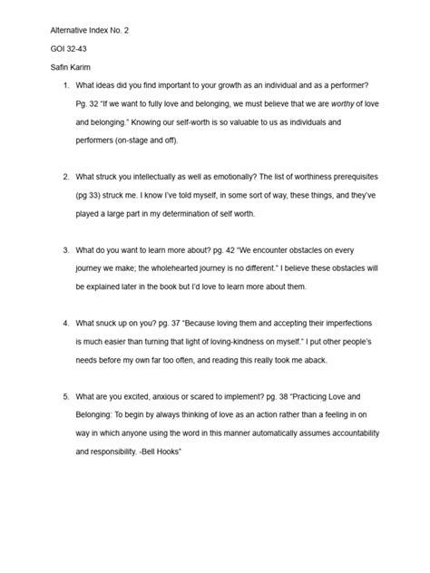 Alternative Index No 2 Pdf