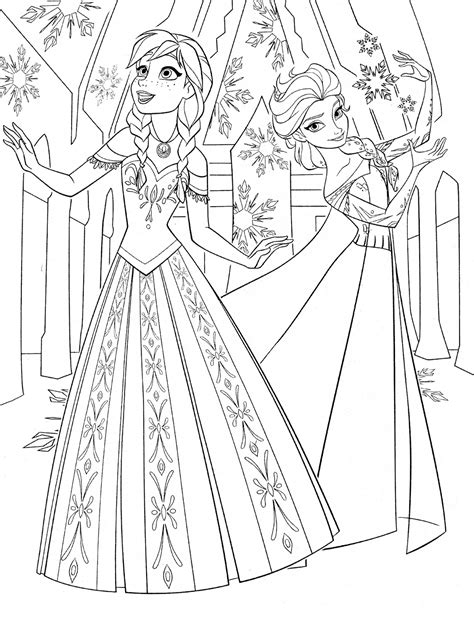 Gambar Mewarnai Elsa
