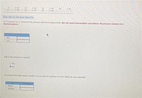 Solved Click Here For The Excel Data File A 1 Construct An