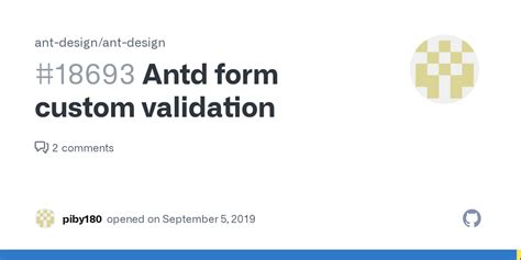 Antd Form Custom Validation Issue Ant Design Ant Design GitHub