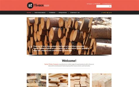 Timber Website Templates 63 Best Wood Lumber And Forestry Web Themes