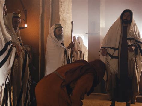 Freebibleimages Jesus Heals A Crippled Woman Jesus Heals A