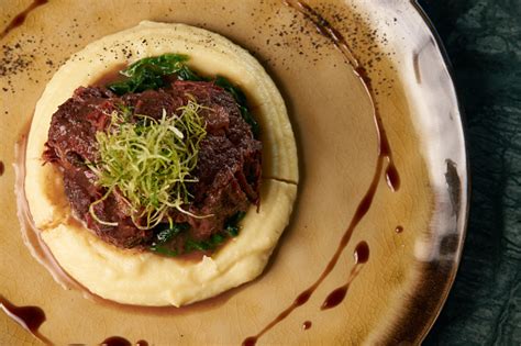 레드 와인과 예루살렘 아 티 초 크 퓌 레와 함께 찐된 쇠고기 0명에 대한 스톡 사진 및 기타 이미지 0명 고기 구이 Istock