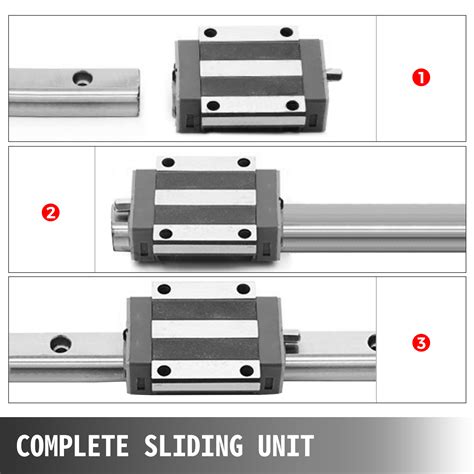 Vevor Linear Rail Hgh20 1500mm 2 Linear Slide Guide With 4 Bearing Pillow Blocks Vevor Us