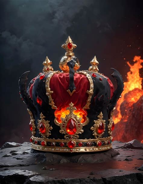 3d мультфильм реалистичная королевская корона Ai сгенерированное изображение
