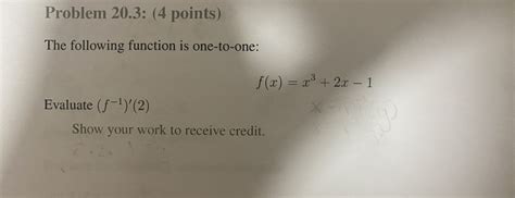 Solved Problem 203 4 ﻿pointsthe Following Function Is