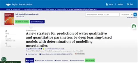 Pdf A New Strategy For Prediction Of Water Qualitative And Quantitative Parameters By Deep