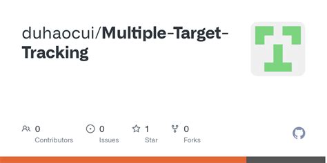 Github Duhaocuimultiple Target Tracking
