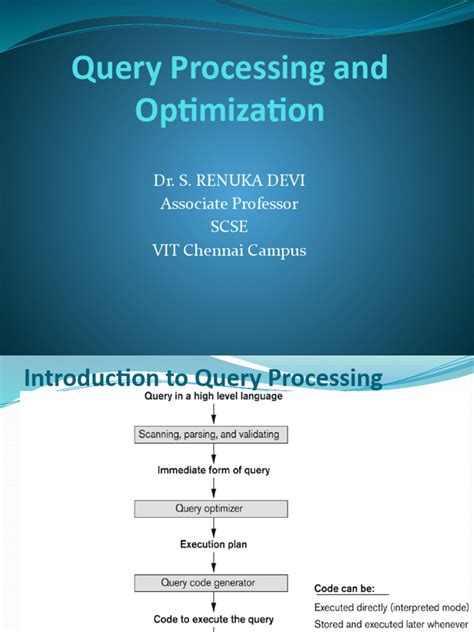 module 4 query processing and optimization pdf computing