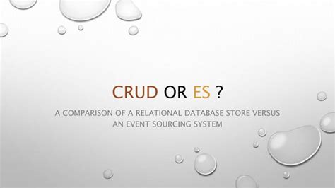 Crud Or Event Sourcing Ppt