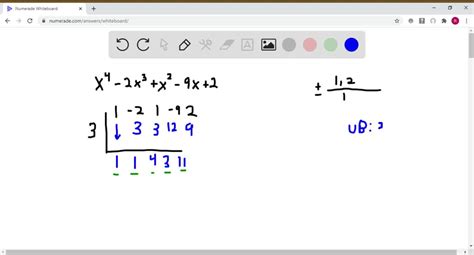 Solvedfind Integers That Are Upper And Lower Bounds For The Real Zeros