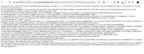 vivisection of opentable widget a tech blog