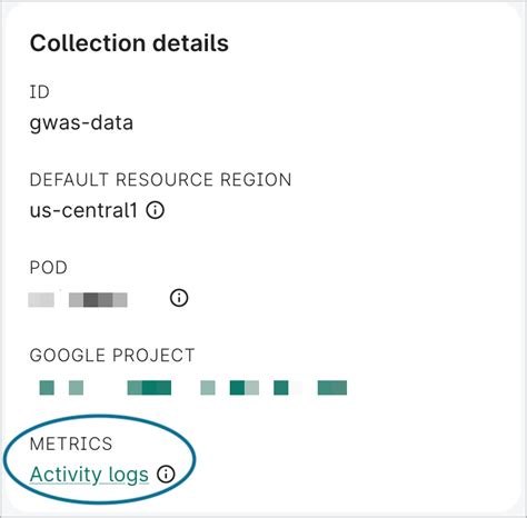 Activity Logs In Workbench Verily Workbench