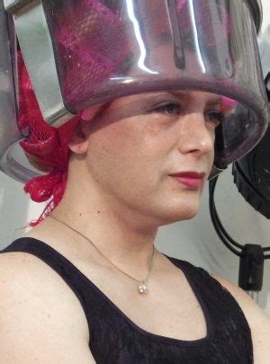 He Was Totally Content Under The Dryer In Curlers He Felt Just Like A Real Lady Bellezza Dei