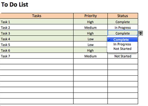 Free To Do List Templates In Excel