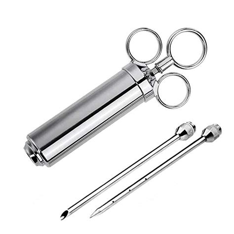 Meat Injector Syringe Kit For Turkey Injection Marinade Yaoawe
