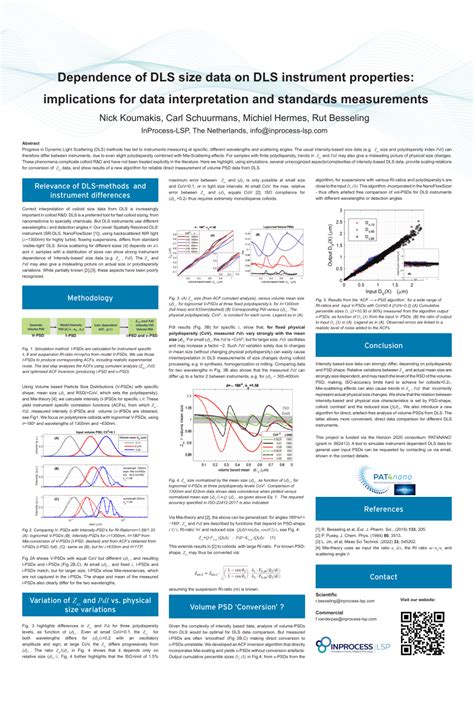 Pdf Instrument Dependence Of Dls Particle Size Data Implications For Data Interpretation And