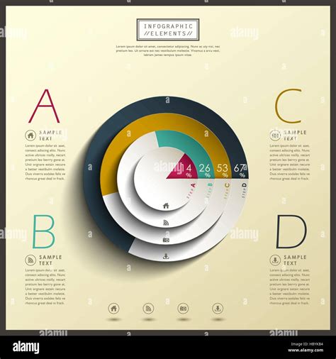 Vector Abstract 3d Pie Chart Infographic Elements Stock Vector Image
