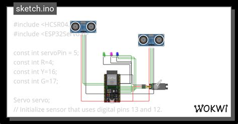 Tong Sampah Wokwi Esp32 Stm32 Arduino Simulator