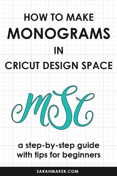 How To Make A Monogram In Cricut Design Space Sarah Maker