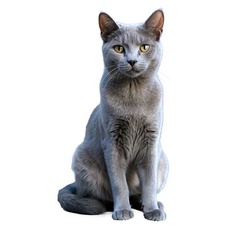 Download Elegant Grey Cat Png 06252024