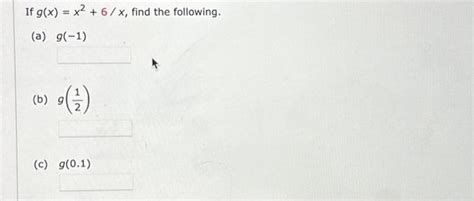 Solved If g x x² x find the following a g Chegg com