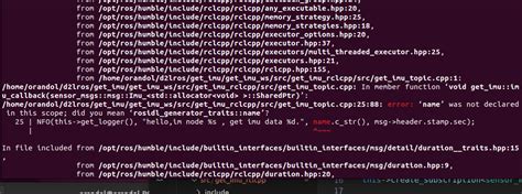 根据小鱼的教程来的但是自己编写的时候使用RCLCPP INFO打印name c str 报错 鱼香ROS