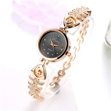 Lvpai P123 Diamond Dial Women Bracelet Watch Full Steel Small Dial