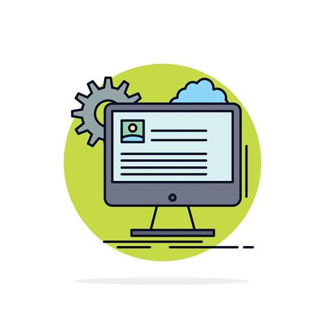 account profile report edit update flat color icon vector 13165557