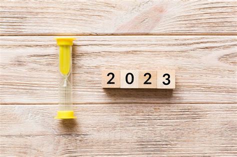 New Year 2023 Sand Timer Resolution Time Plan Goal Motivation