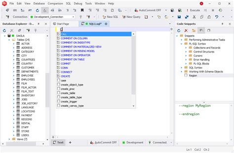Sql Editor For Oracle Pl Sql Editor In Oracle Ide