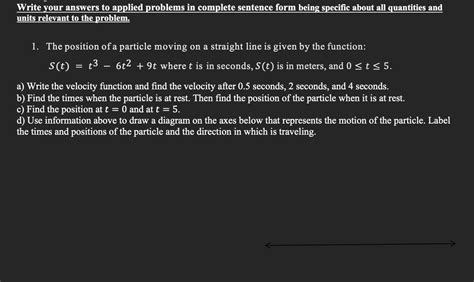 Solved Write Your Answers To ﻿applied Problems In ﻿complete
