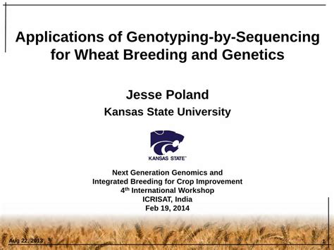 Pdf Applications Of Genotyping By Sequencing For Wheat Wp Content