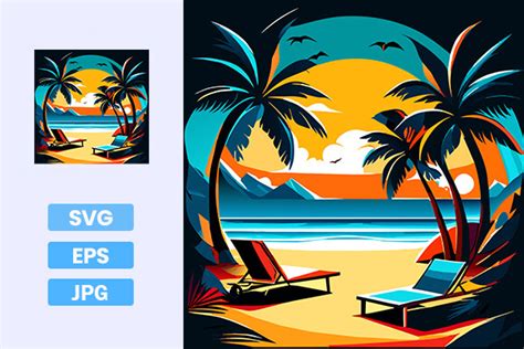Beach Graphic By Designasd · Creative Fabrica