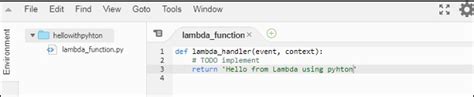 Aws Lambda Function In Python