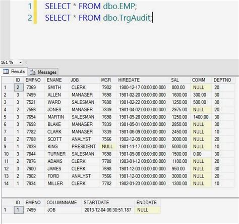 sql server insight dml trigger to track updates on a specific column