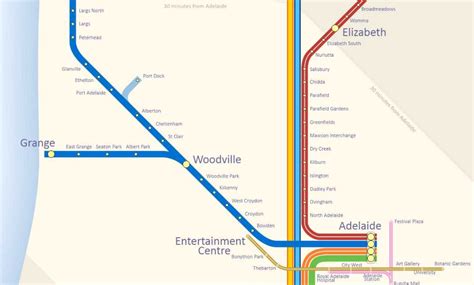 Australia Rail Map Showing Every Station And Tram Stop