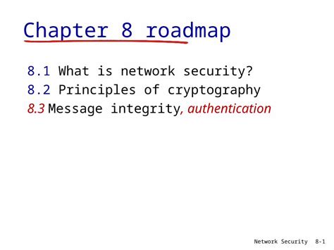 PPT 8 1Network Security Chapter 8 Roadmap 8 1 What Is Network Security 8 2 Principles Of