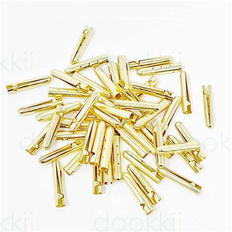 20mm Metal Aglets Bright Brass